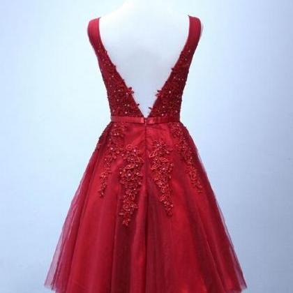 Cute Short Red Homecoming Dress on Luulla