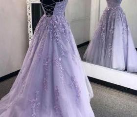 Mermaid Lace Applique Tulle Prom Dresses on Luulla