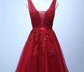 Cute Short Red Homecoming Dress on Luulla
