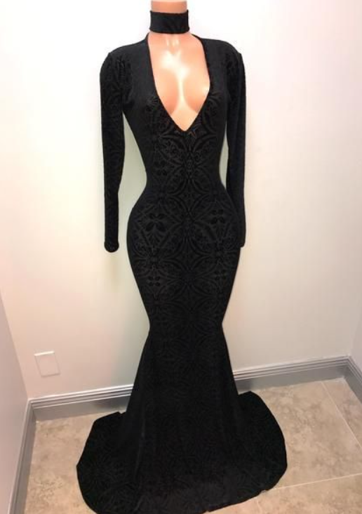Unique Long Sleeve Prom Dress ,long Evening Dress on Luulla