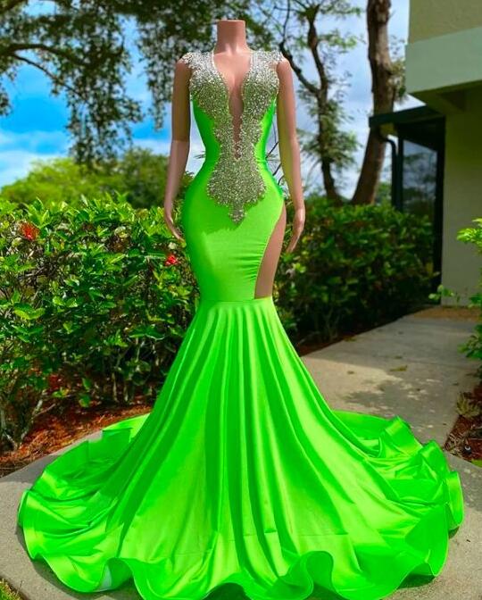 Sparkly Green Mermaid Prom Dresses on Luulla