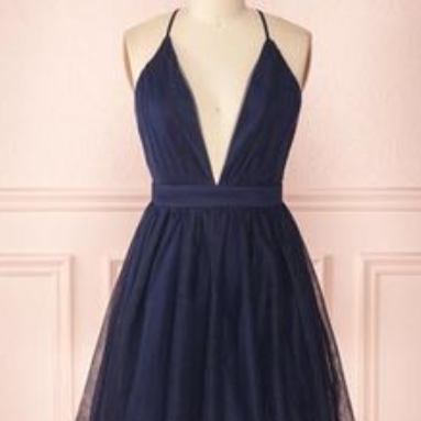 Navy Blue Short Prom Dresses, Navy Blue Homecoming Dresses on Luulla