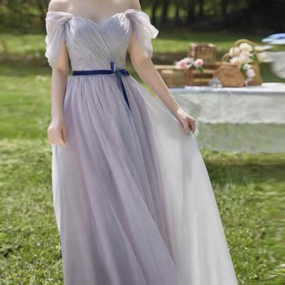 A -line Long Prom Dress For Women on Luulla