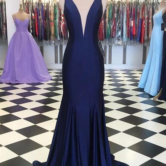 One Shoulder Satin Mermaid Prom Dress On Luulla
