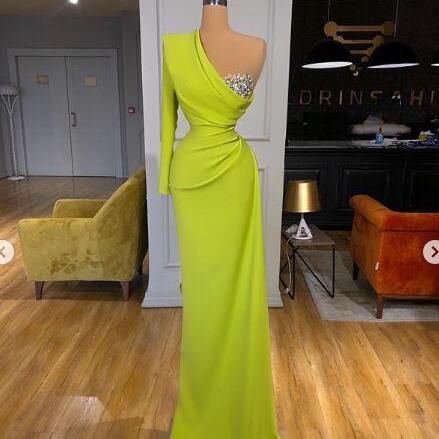 Princess Dusty Blue Tulle Prom Dress With Short Sleeves on Luulla