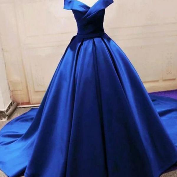 Beautiful Royal Blue Party Dress Evening Prom Dress on Luulla