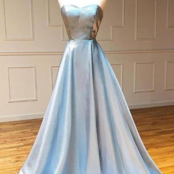 A-Line Navy Blue Long Prom Dress on Luulla