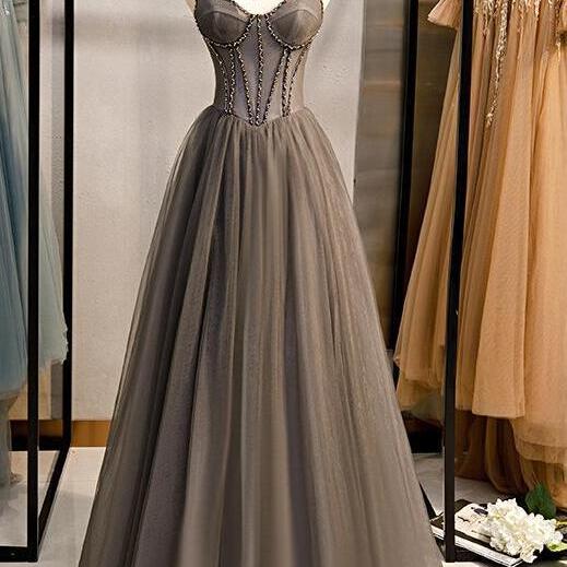 A Line Blue Prom Dresses, Long Evening Dresses on Luulla