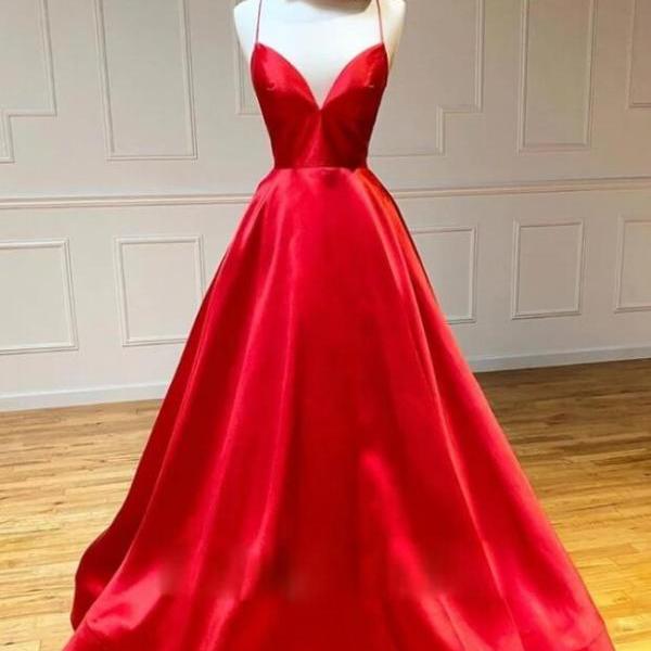 Mermaid Satin Long A-Line Ball Gown Prom Dress on Luulla