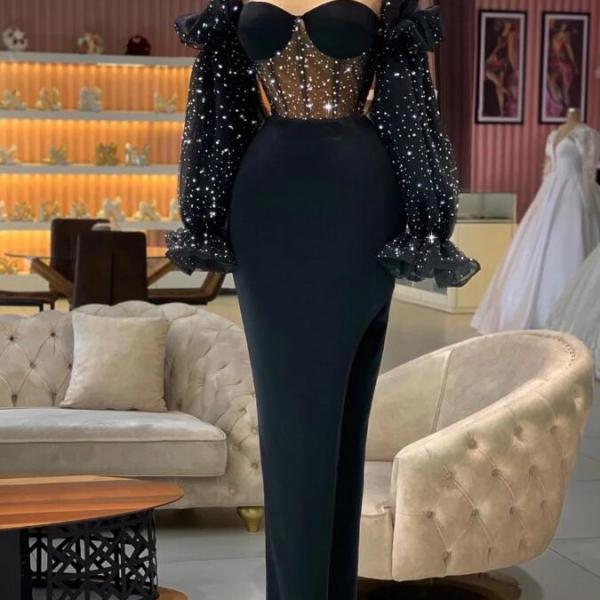 Off Shoulder Tulle Burgundy Long Prom Dress on Luulla