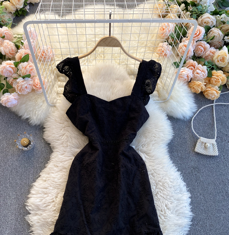 Cute A Line Lace Halter Strap Summer Dress on Luulla