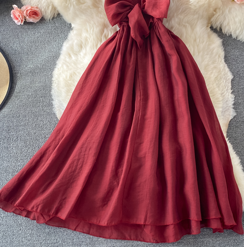 A Line Bow Short Dress Fashion Dress on Luulla