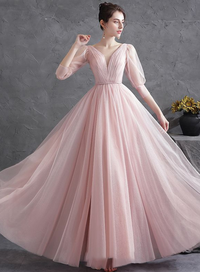 Blushing Pink Ruffle Prom Dresses on Luulla