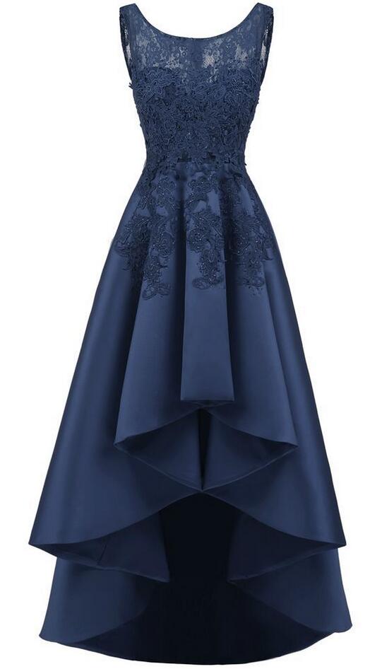 Elegant Lace High Low Prom Dress on Luulla