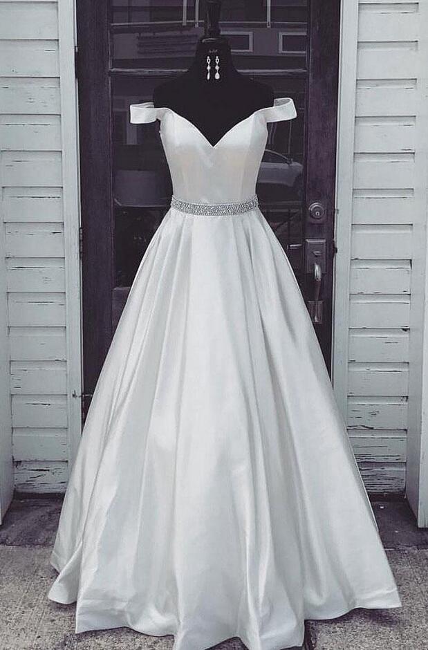 Off Shoulder Long Prom Dress,simple Evening Dress on Luulla