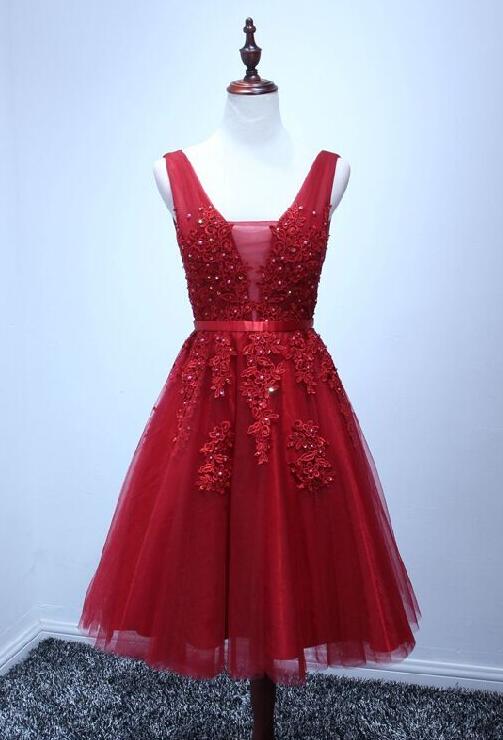 Cute Short Red Homecoming Dress on Luulla