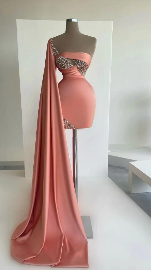 Sheath Beading Short Prom Dresses on Luulla
