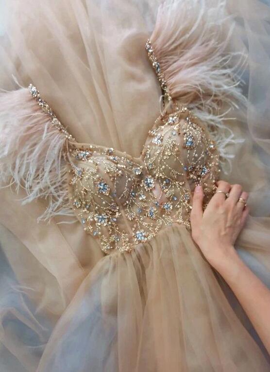 Princess Long Prom Dress Formal Dress With Beading on Luulla