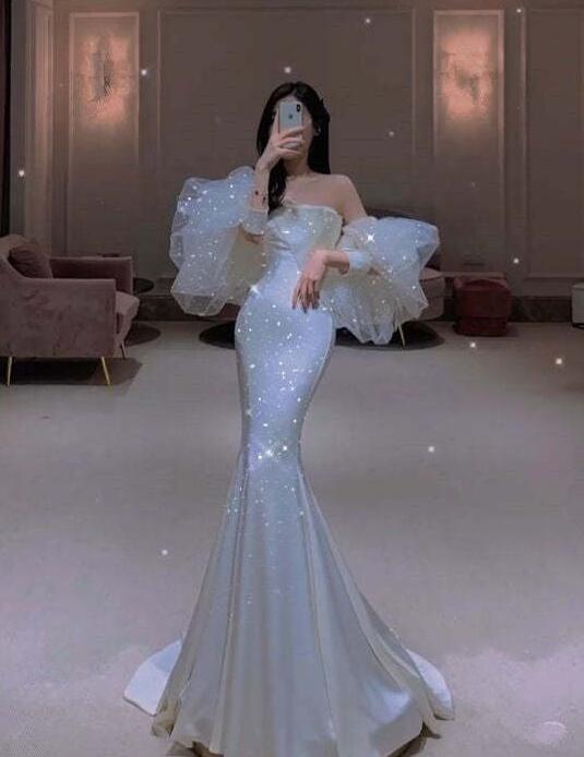 Mermaid Long Charming Evening Dress on Luulla