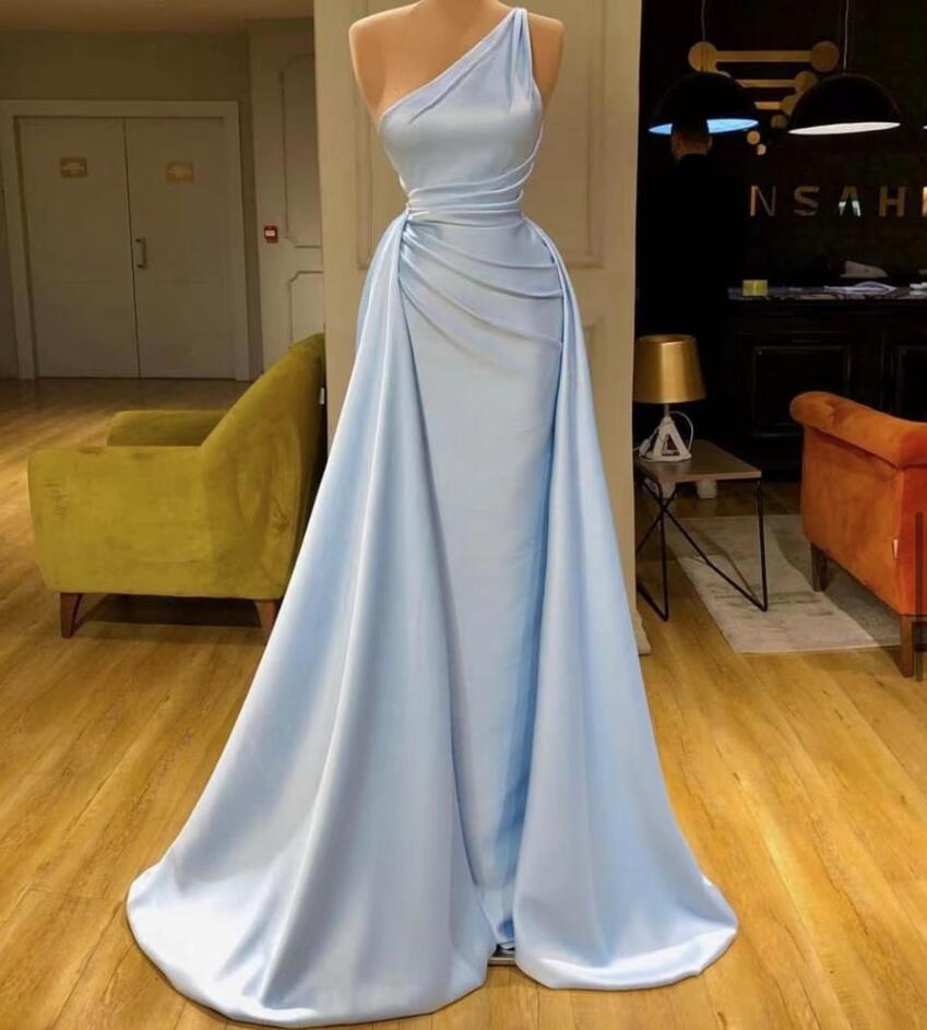 Simple One Shoulder Prom Dresses 2025, Detachable Skirt Prom Dresses on ...
